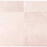 La Riviera Rose Pink Ceramic Subway Tile 2.5x8" | Tile Club