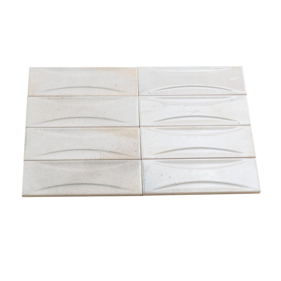 Luna Arc White 2.5x8 Ceramic Subway Tile Backsplash and Shower – Tile Club