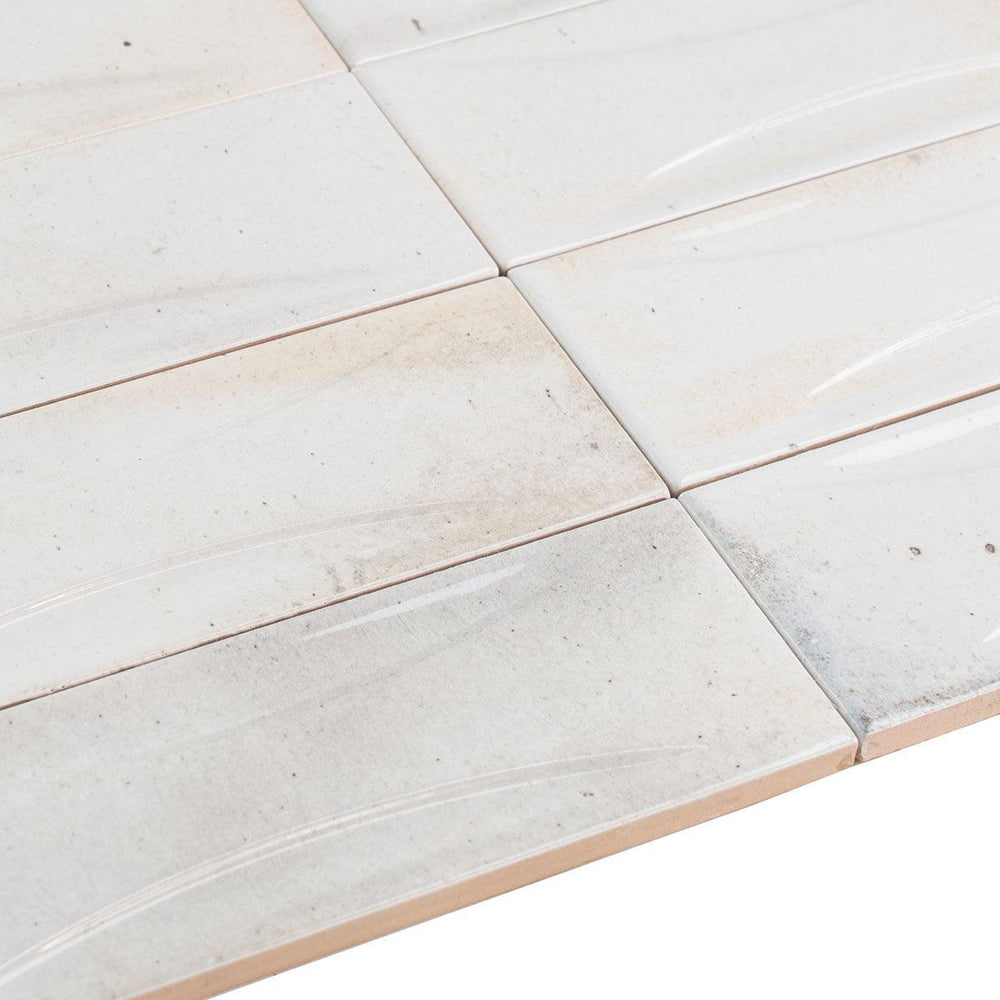 Luna Arc White 2.5x8 Ceramic Subway Tile Backsplash and Shower