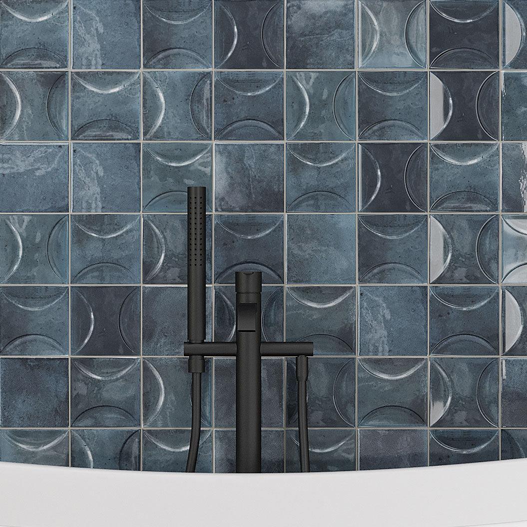 Luna Arc Blue 4x4 | Online Tile Store with Free Shipping on Qualifying ...