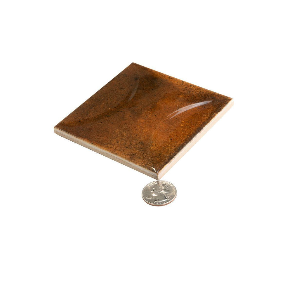 Luna Arc Red 4x4 Ceramic Square Tiles