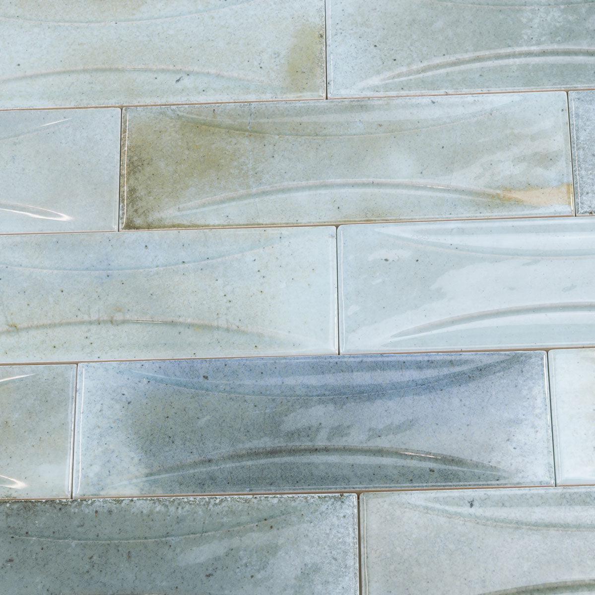 Luna Arc Sky 2.5x8 Ceramic Subway Tile Backsplash and Shower
