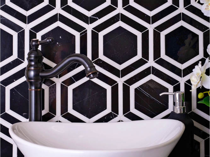 Black Mosaic Tile for Bathrooms, Backsplashes, Showers & More | Tile Club