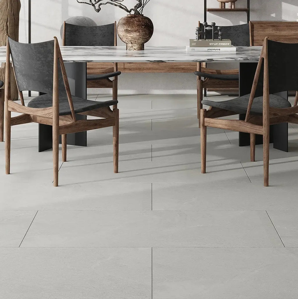 Newport Cold Gray Concrete Look Porcelain Tile 24x48 | Tile Club