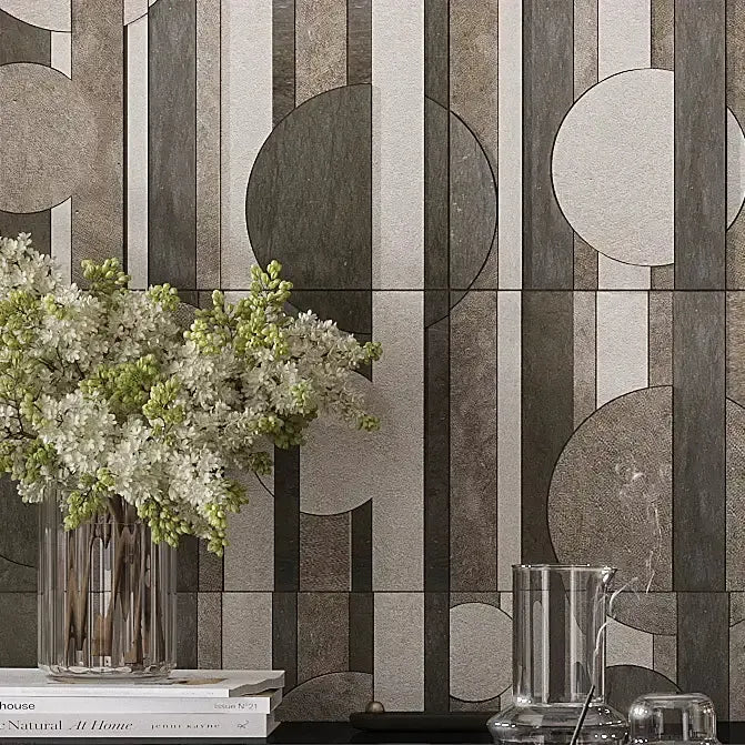 Pictoria Eclipse Earth Waterjet Mosaic Tile | Tile Club