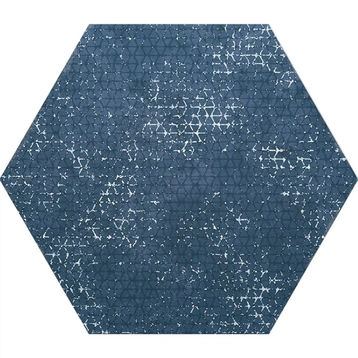 Portuguese Blue Dimension Hex Porcelain Tile | Colorful Backsplash ...