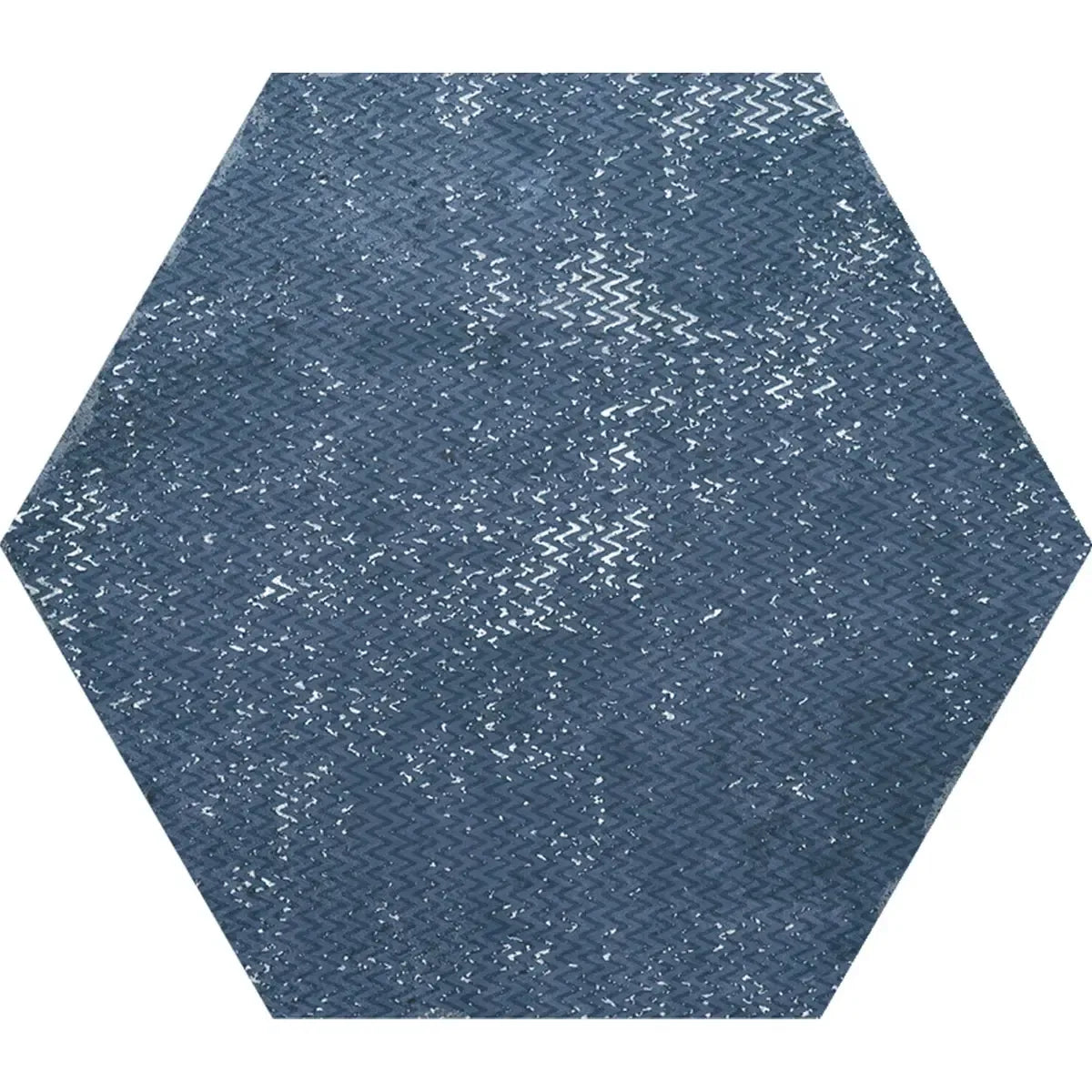 Portuguese Blue Dimension Hex Porcelain Tile | Colorful Backsplash ...