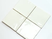Lake White Ceramic Square Tile 4x4 | Tile Club