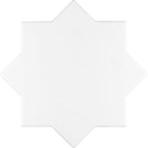 Santa Barbara Glossy White Star Ceramic Tile | Star and Cross Pattern ...