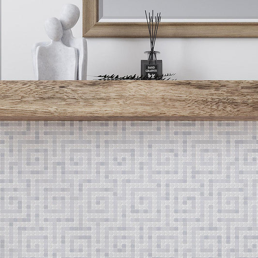 Santorini Marble Mosaic Tile for Elegant Wall Decor