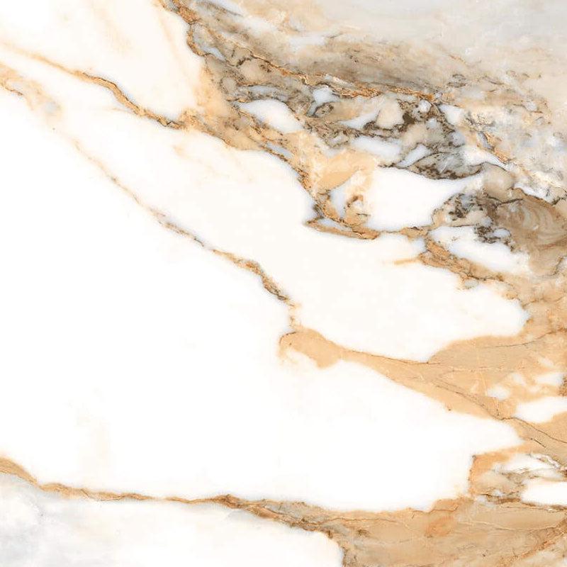 Square Crash Beige 48x48 Polished Porcelain Tile | Happy Floors