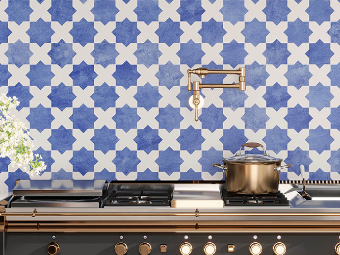 Santa Barbara Ceramic Star and Cross Tiles | Mix and Match – Tile Club