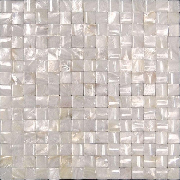 Tight Joints Pillow Texture Mother Of Pearl Mosaic Tile | Tile Club