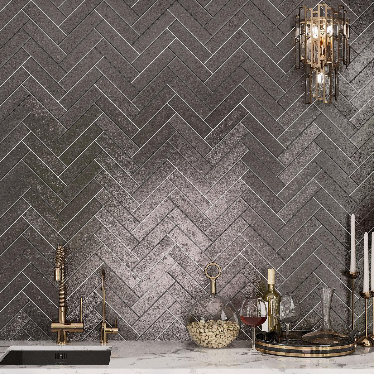 Villa 2X8 Metallic Glass Tile | Online Tile Store with Free Shipping on ...