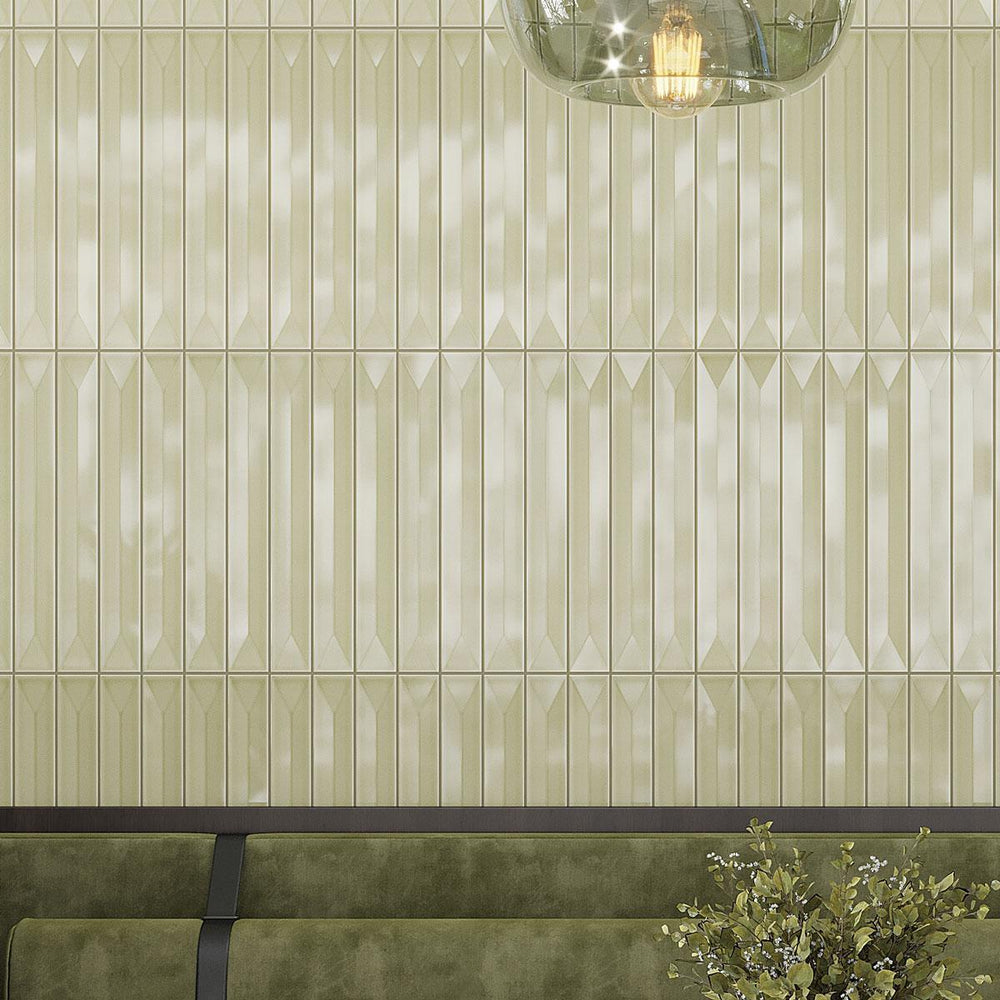 Viva Peak Olive 2x16 Ceramic Subway Tile | Free Shippng Options | Tile Club